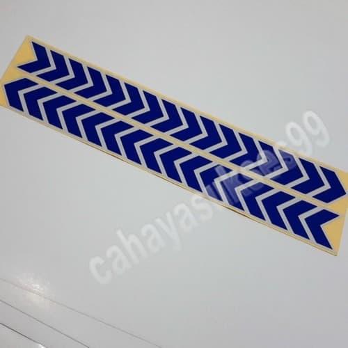Jual Sticker Tanda Panah Biru List Putih Sticker Motor SAFETY SIGN ...