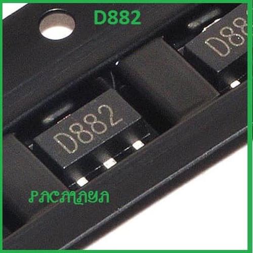 Jual 2SD882 D882 Power NPN Transistor 3A 30V SMD SOT-89 Original - Kota ...