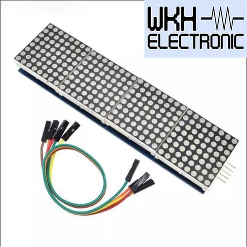 Jual Display Modul MAX7219 4in1 Dot Matrix MAX 7219 32x8 4 in 1 Arduino ...