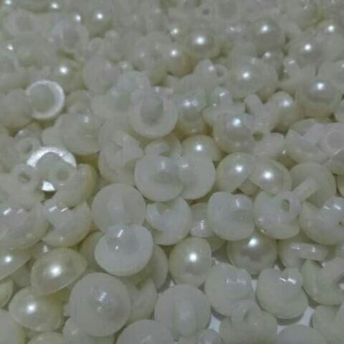 Jual Kancing Baju Jamur Putih Susu - Kancing Mutiara 11mm - Putih ...