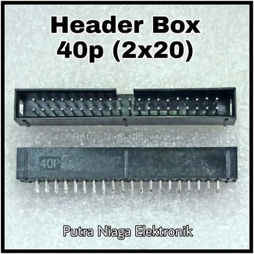 Jual Header Box 40p IDC Male 40pin Socket JTAG (2x20) Soket 40 Pin ...