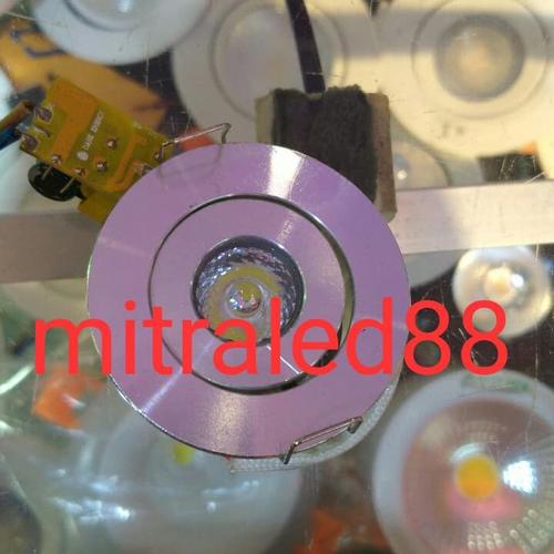 Jual Downlight spot 1w mini lampu spotlight 1watt 1mata bodi putih ...