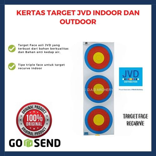 Jual KERTAS TARGET JVD ASLI ORIGINAL / TARGET FACE UNTUK COMPOUND ...