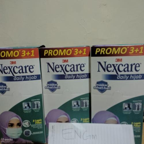 Jual Masker Nexcare 3M Hijab/Headloop isi 48pcs/box Standar WHO - Kab ...