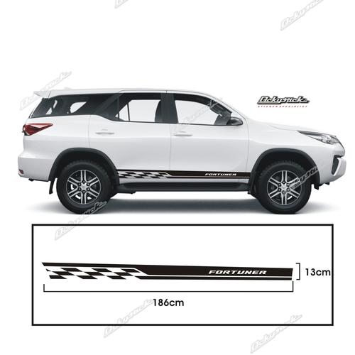 Jual cutting sticker FORTUNER stiker body stiker mobil 17 - Jakarta ...