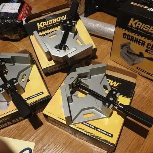 Jual Krisbow Corner Clamp Pigura Bingkai Klem Jepit Sudut Kayu Besi ...
