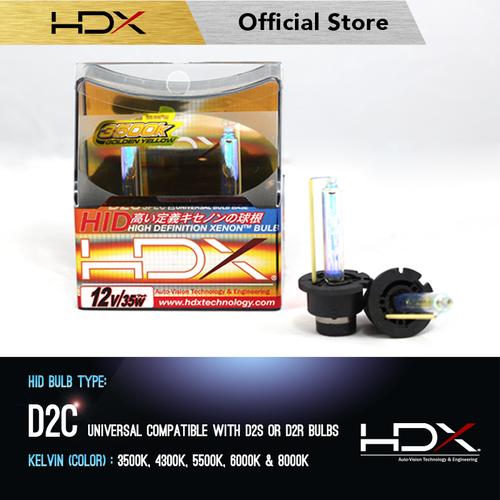 Jual HDX D2C HID Bulbs compatible to D2S / D2R - 4300K YELLOW - Jakarta ...