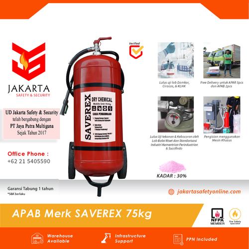 Jual TABUNG APAB BESAR JENIS PEMADAM API ABC 75KG RODA DOKAR BERODA ...