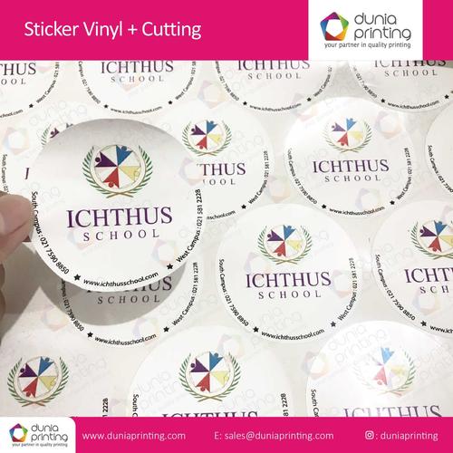 Jual Sticker label Vinyl A3+ & Laminating Doff / Glossy + Cutting ...
