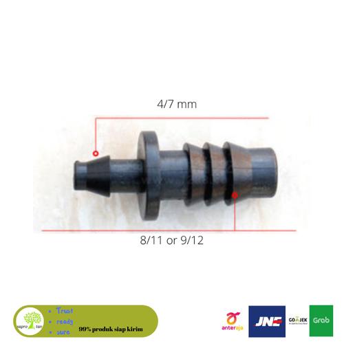 Jual END CAP 10pcs LINE PLUG dual 4/7 8/11 NEPEL PEMBUNTU SELANG ...
