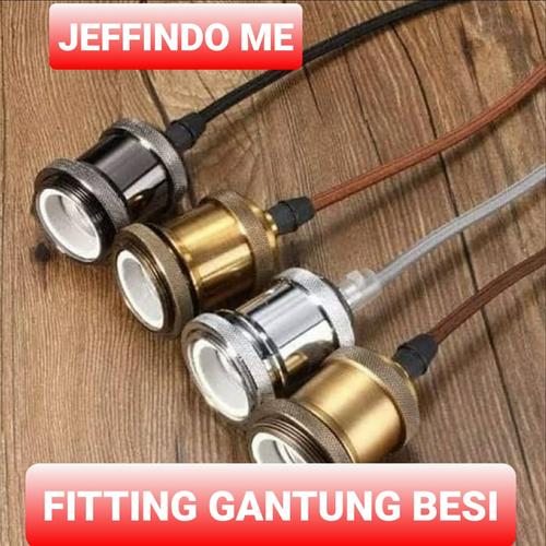 Jual Fitting Gantung Besi Lampu Edison E27 / Filamen Retro Classic ...