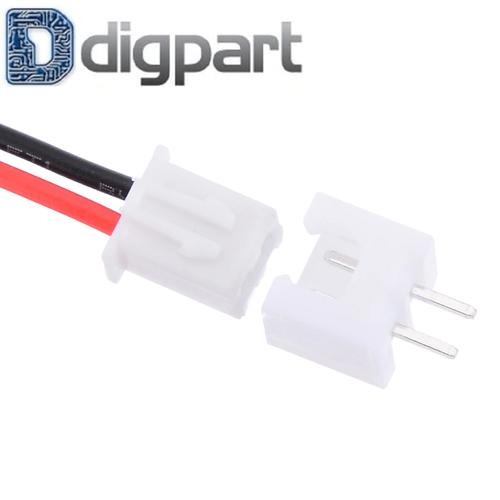 Jual Connector 2 Pin 1 Sets Micro JST XH 24AWG Plug 2.54mm Pitch With ...