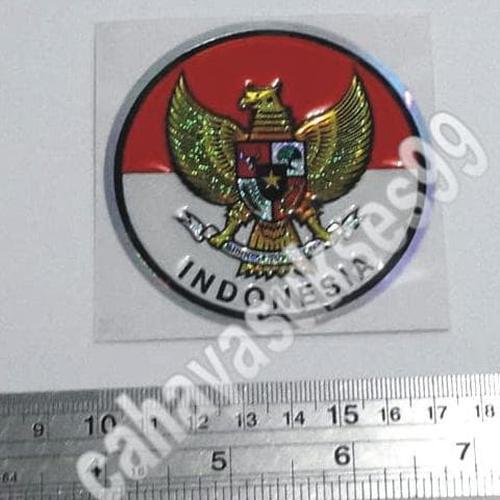 Jual Sticker Timbul Bendera Merah Putih Garuda Indonesia Stiker Emblem ...