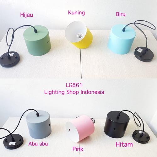 Promo LG861 Lampu gantung hias minimalis warna warni decor cafe ...