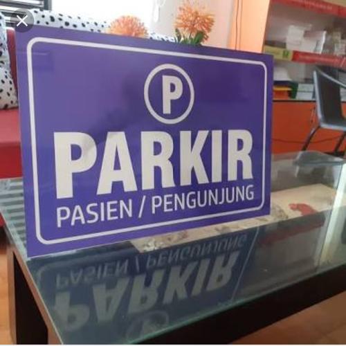 Jual Sign tanda rambu pasien rumah sakit parkir tulisan menempel - Kota ...