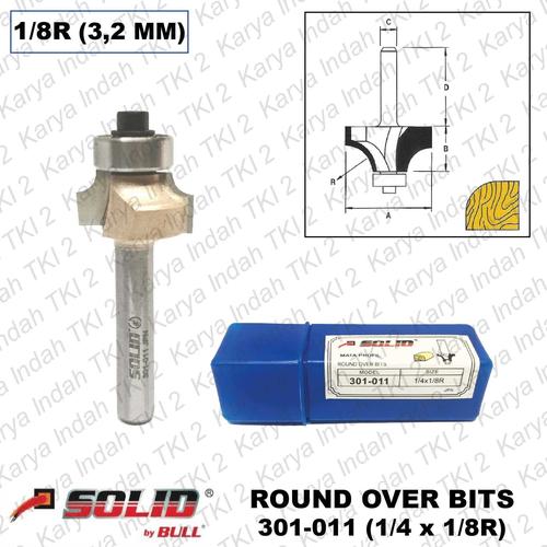 Jual Mata Profil Round Over SOLID 301 011 Profil Bits 1/4" x 1/8R ...