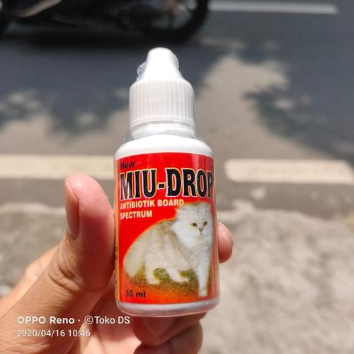 Jual Miu drop 30ml - antibiotik kucing infeksi pernafasan dan ...