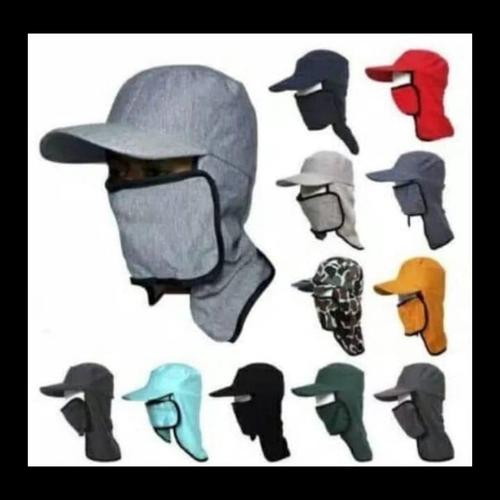 Jual FULL COVERED FACE SHIELD COVER HAT PELINDUNG KEPALA & WAJAH ...