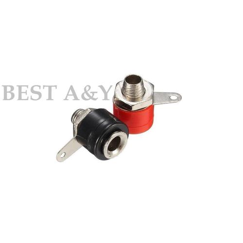 Jual Banana Socket Soket Jack Plug Terminal Connector Merah Hitam ...