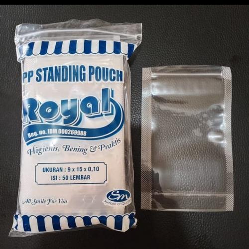 Jual Klip Kemasan Bening Tebal Plastik Standing Pouch 9x15 cm isi 50pcs ...