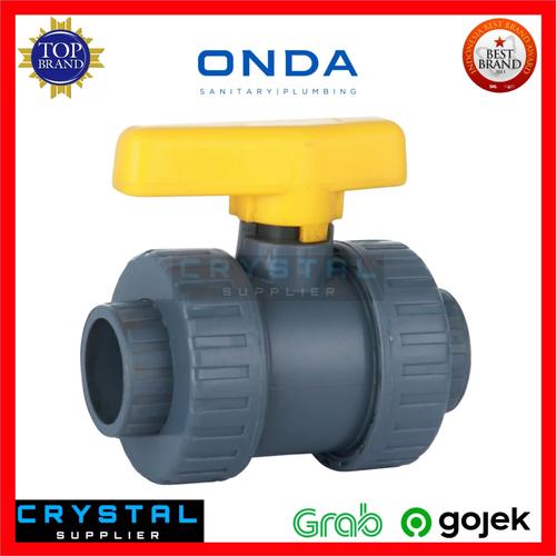 Jual STOP KRAN WATER MUR ONDA PVCBV WM 1/2" inch PVC Ball Valve ...