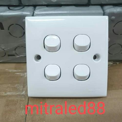Jual saklar lampu sakelar 4gang/isi 4 New Clipsal 1arah 2arah - 1arah ...