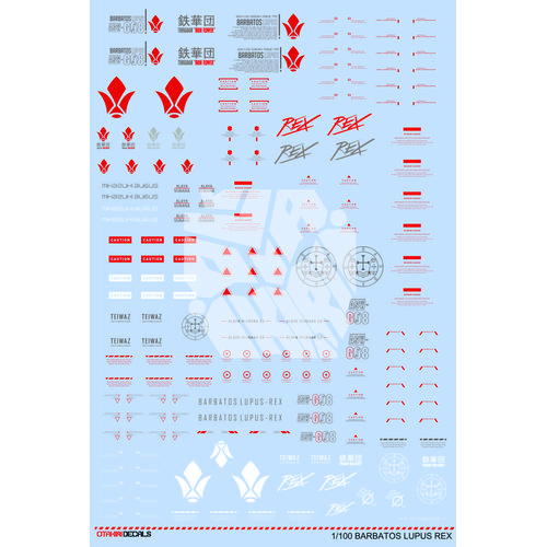 Jual BARBATOS LUPUS REX Pre Cut 1/144 - Kab. Sleman - Otakiri Decals ...