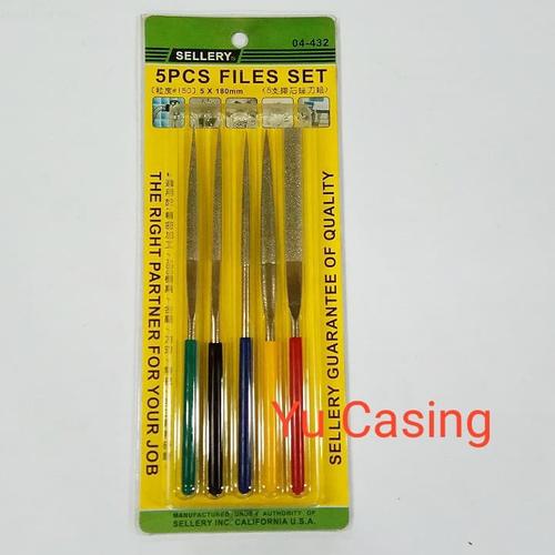 Jual KIKIR DIAMOND / FILES SET 5 PCS 5 x 180 mm SELLERY 04-432 ...
