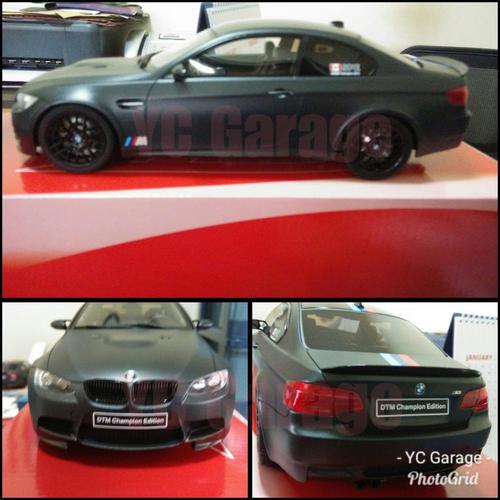 Jual GT SPIRIT BMW M3 E92 DTM CHAMPION EDITION MATT BLACK SKALA 1:18 ...