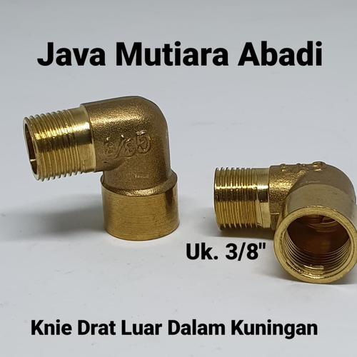 Jual Knee / Knie / Elbow /Siku Drat Luar Dalam 3/8" Kuningan (Import ...