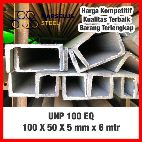 Jual UNP 100 EQ - Besi Kanal U / UNP channel / 100 EQ x 50 x 5mm ...