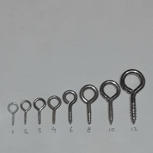 Jual screw eyes pin skrup ring tanda tanya tutup eye pins 1 2 3 4 6 8 ...