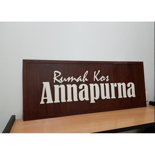 Jual CUSTOM LOGO SIGNAGE KAYU 100X40CM / BISA CUSTOM LOGO SIGN ...