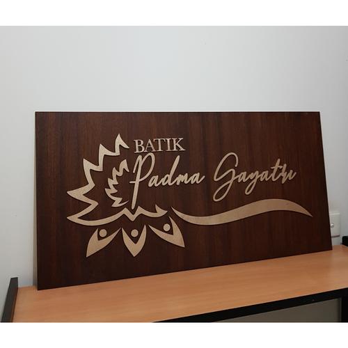 Jual CUSTOM LOGO SIGNAGE KAYU 90X50CM / BISA CUSTOM LOGO SIGN - Jakarta ...