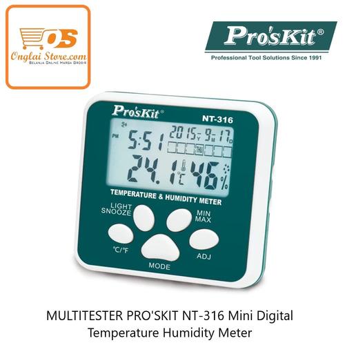 Jual MULTITESTER PRO'SKIT NT-316 Mini Digital Temperature Humidity ...