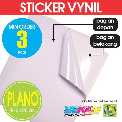 Jual Sticker Vynil White / Stiker Plastik Putih Ukuran Plano 86 x 106 ...