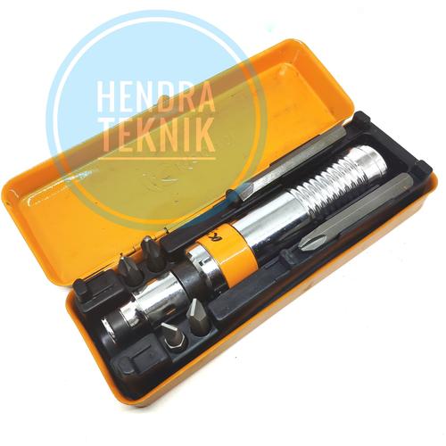 Jual OBENG KETOK SET 7PCS BOX BESI OBENG PUKUL SET OBENG GETOK 7 PCS ...