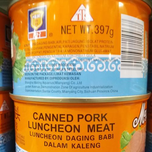 Jual MA LING CANNED PORK LUNCHEON MEAT DAGING BABI KALENG - merk TTS ...