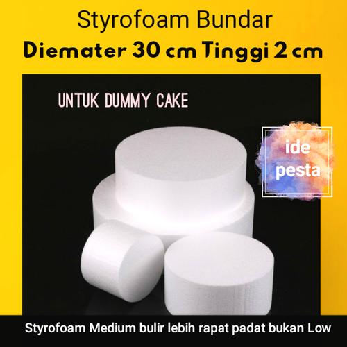 Jual D30x2 cm Styrofoam Gabus bulat Dummy Cake - Kota Tangerang - Ide ...