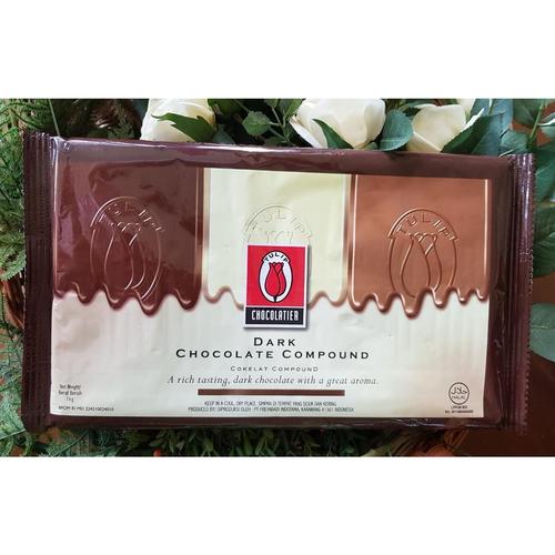 Jual TULIP Dark Chocolate Compound 1 kg - TULIP Coklat Compound Dark ...