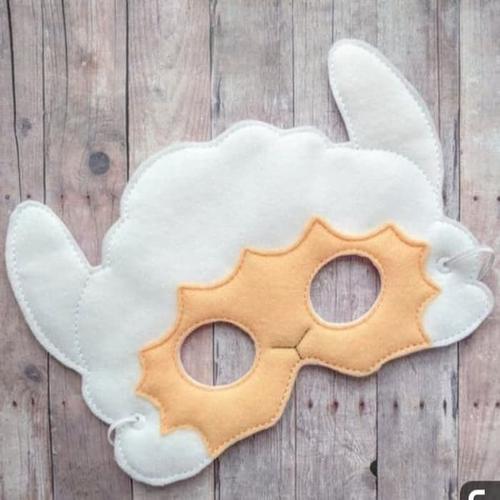 Jual Topeng Hewan Kambing Domba White Mask Felt Pesta Anak Drama Teater ...