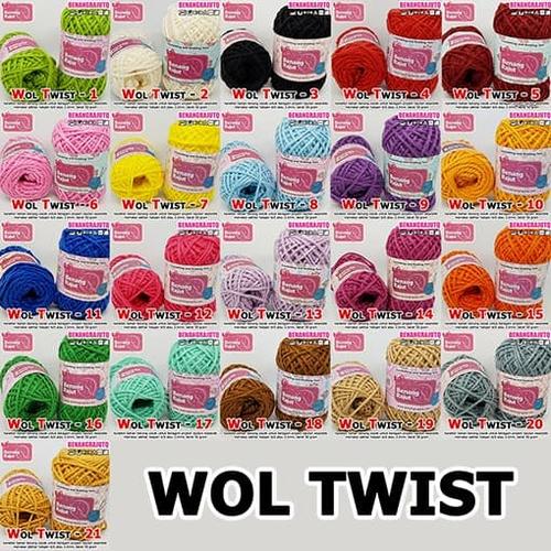 Jual Benang rajut WOL TWIST / wool twist - Kab. Sidoarjo - BenangRajutQ ...