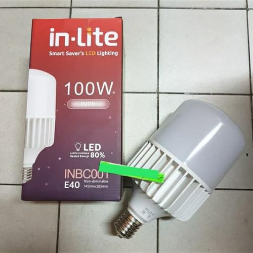 Jual Lampu LED In-Lite Bulb Tabung Kapsul 100W White / Putih E40 220V ...