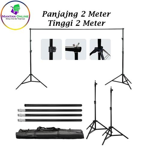 Jual BACKWALL /JUMBO BANNER STAND/BACKDROP/TRIPOD BANNER 2x2M Latar ...