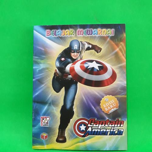 Jual Belajar Mewarnai Captain america map plus - Kota Bandung - MENARA ...