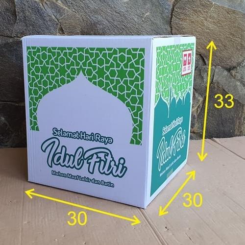Jual Kardus Box Kotak Bingkisan Parcel Lebaran Idul Fitri putih ...