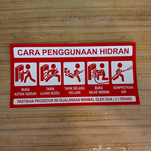 Jual STIKER K3 RAMBU SAFETY UK 15X30CM CARA PENGGUNAAN HIDRAN - Jakarta ...