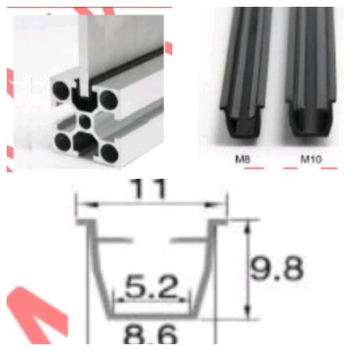 Jual Glass Strip M8 Panjang 2 meter - Kab. Bekasi - Aluminium Profile ...