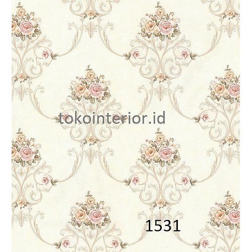 Jual Wallpaper Dinding Bunga Shabby Chic Klasik Damas Cream - Jakarta ...
