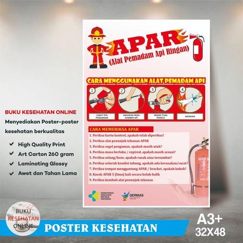 Jual Poster Kesehatan APAR (Alat Pemadam Api Ringan) - LAMINATING ...